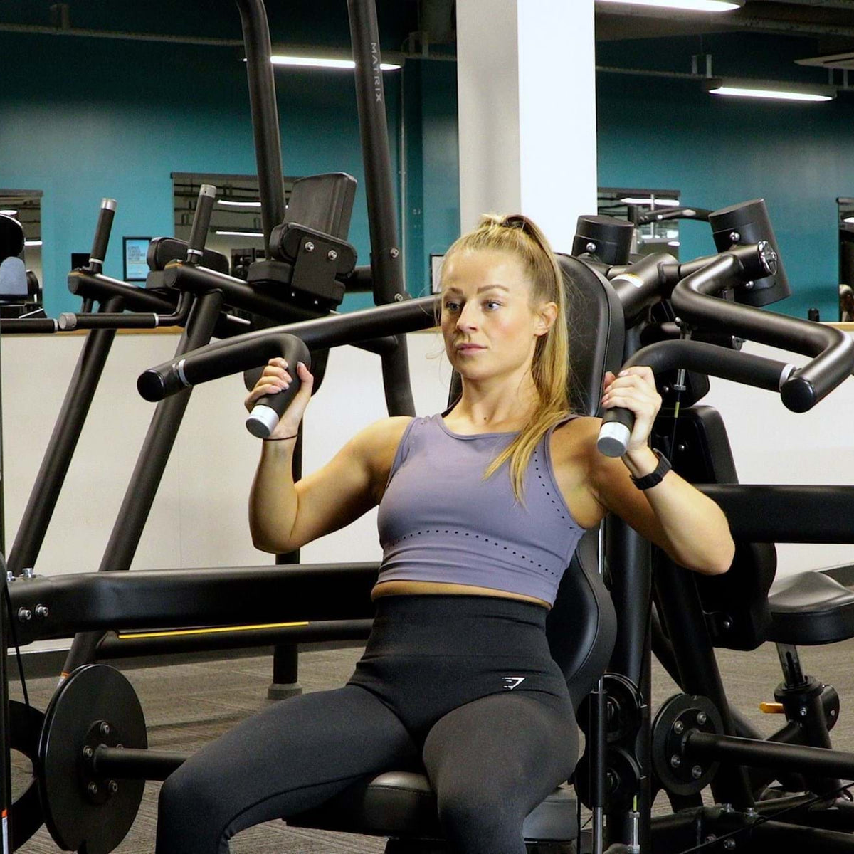 Pin loaded shoulder press – FitnessKing